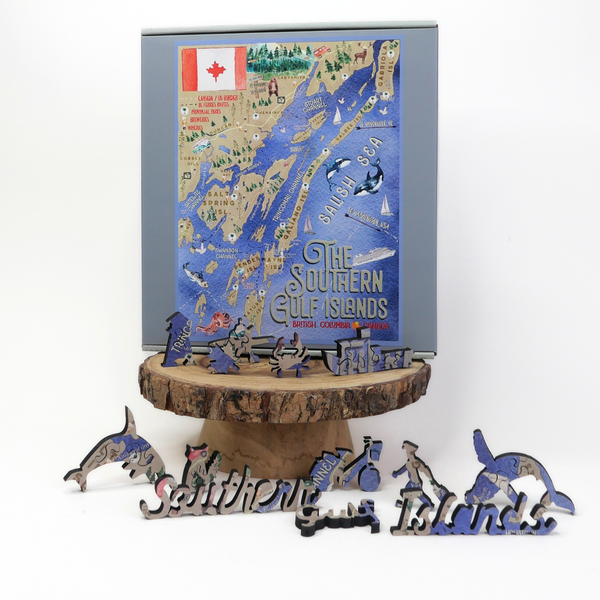 Southern Gulf Islands Wooden Jigsaw Puzzle - Pacific Puzzle Co
